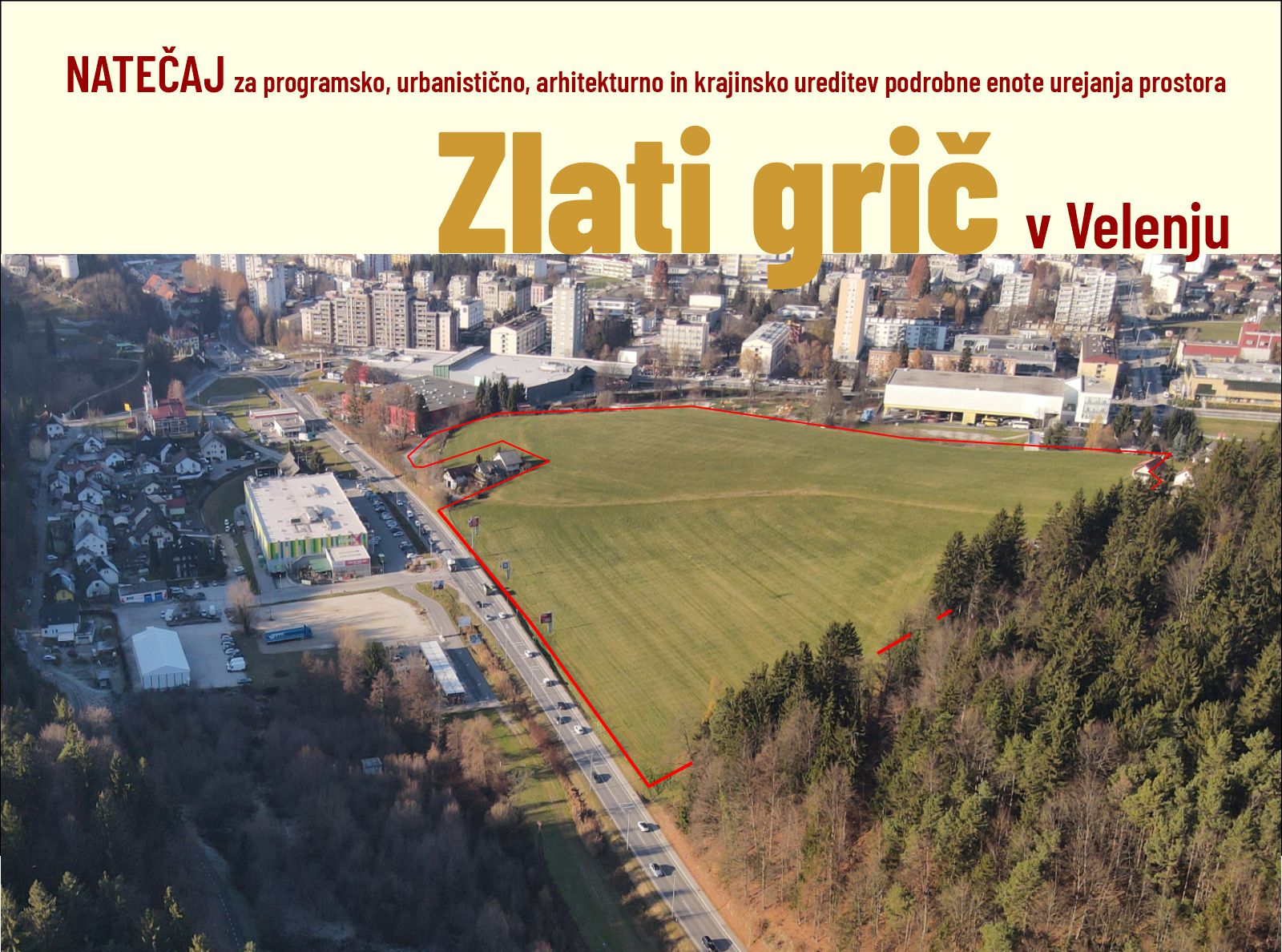 Predstavitev natečajnih rešitev za ureditev območja Zlati grič | velenje.si
