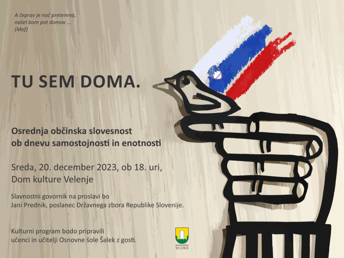 Vabimo na osrednjo občinsko slovesnost ob dnevu samostojnosti in enotnosti | velenje.si