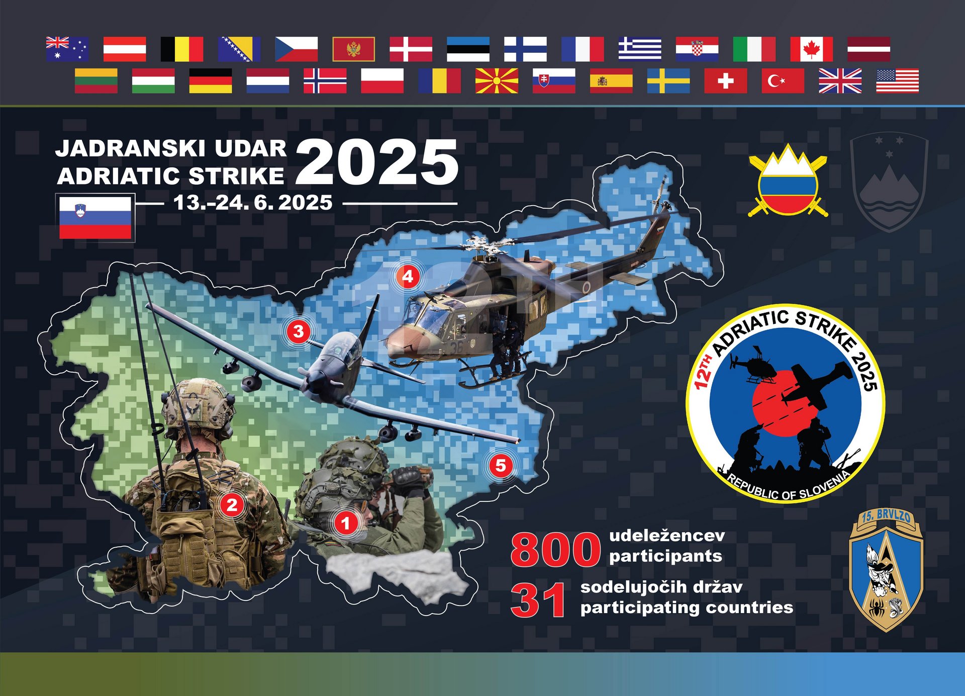 Mednarodna vojaška vaja Jadranski udar 2025 tudi v Šaleški dolini ...